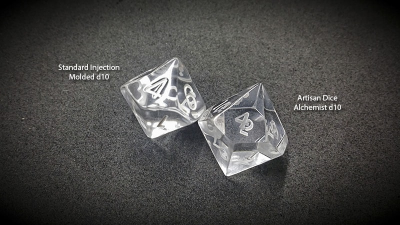 Optically Clear Acrylic (Cinnabar) | Artisan Dice