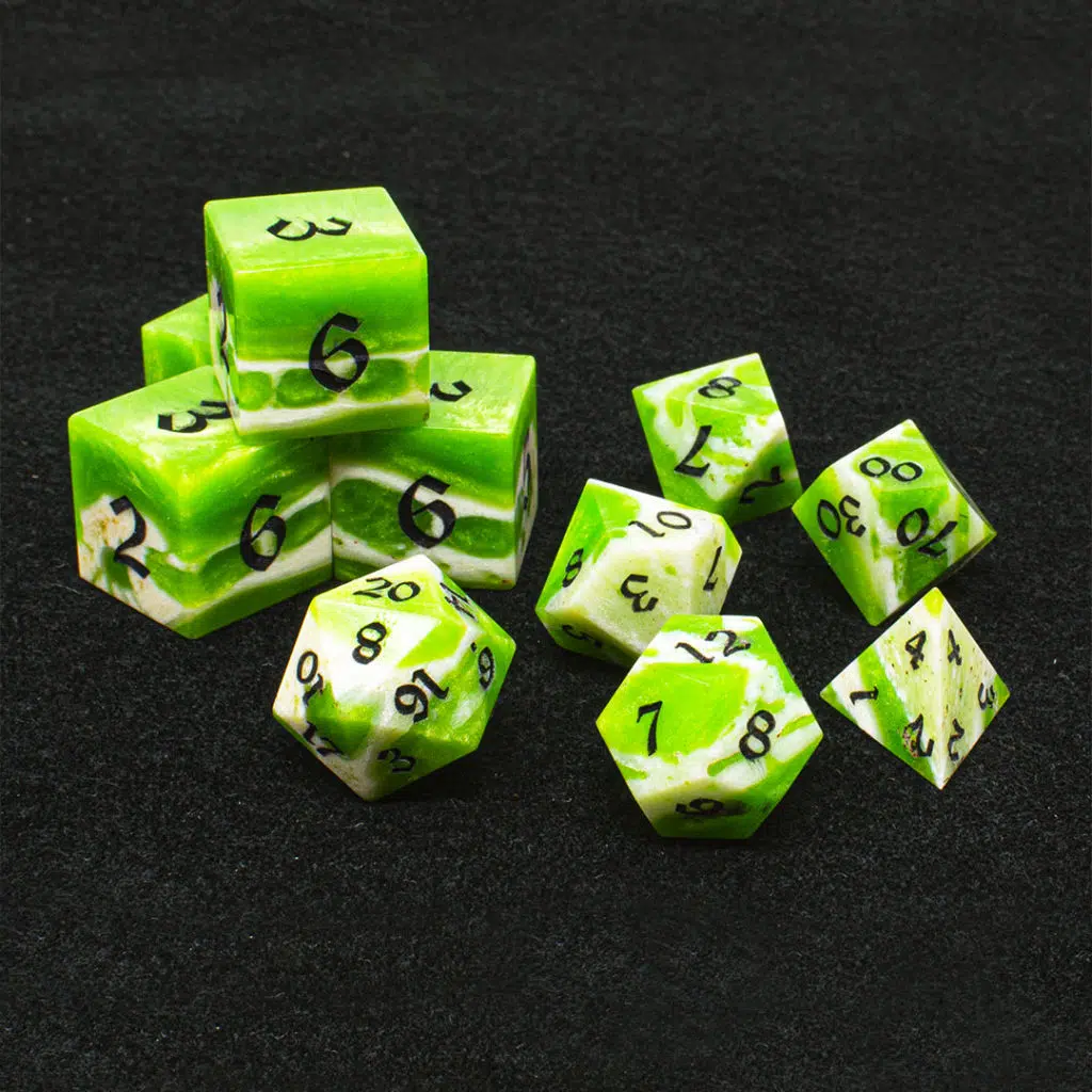 Gator Jawbone (Key Lime) | Artisan Dice