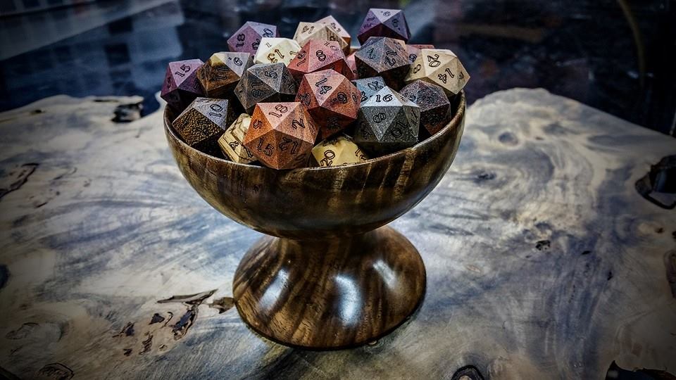 assorted d20 bowl | Artisan Dice