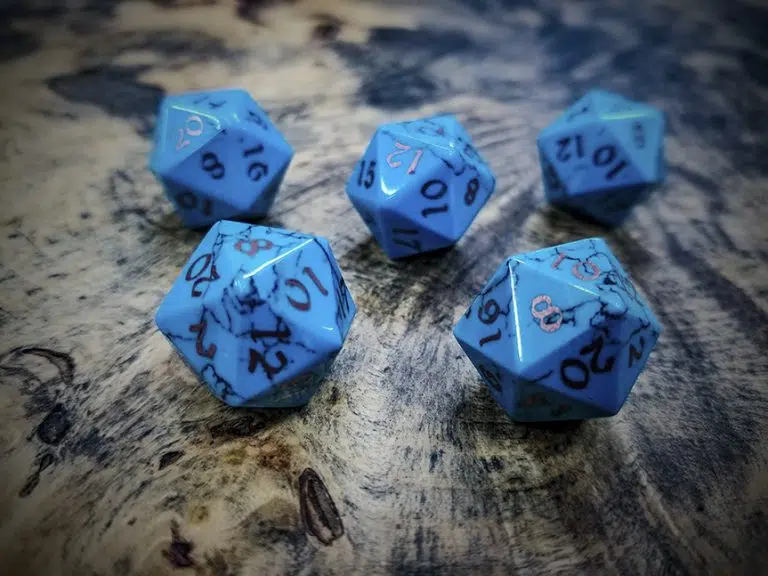 Sleeping Beauty Turquoise Dice | Artisan Dice