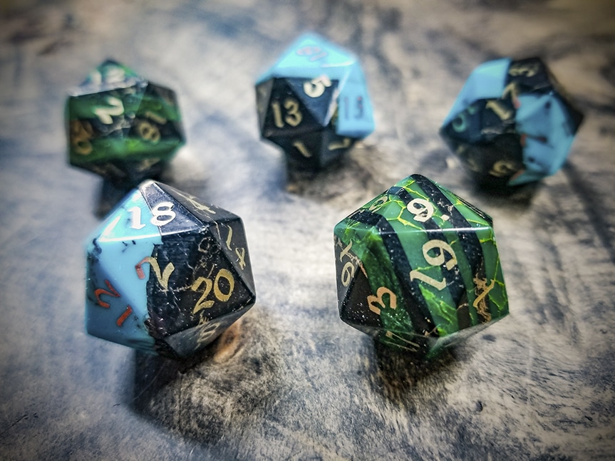 Layered Stone Dice | Artisan Dice