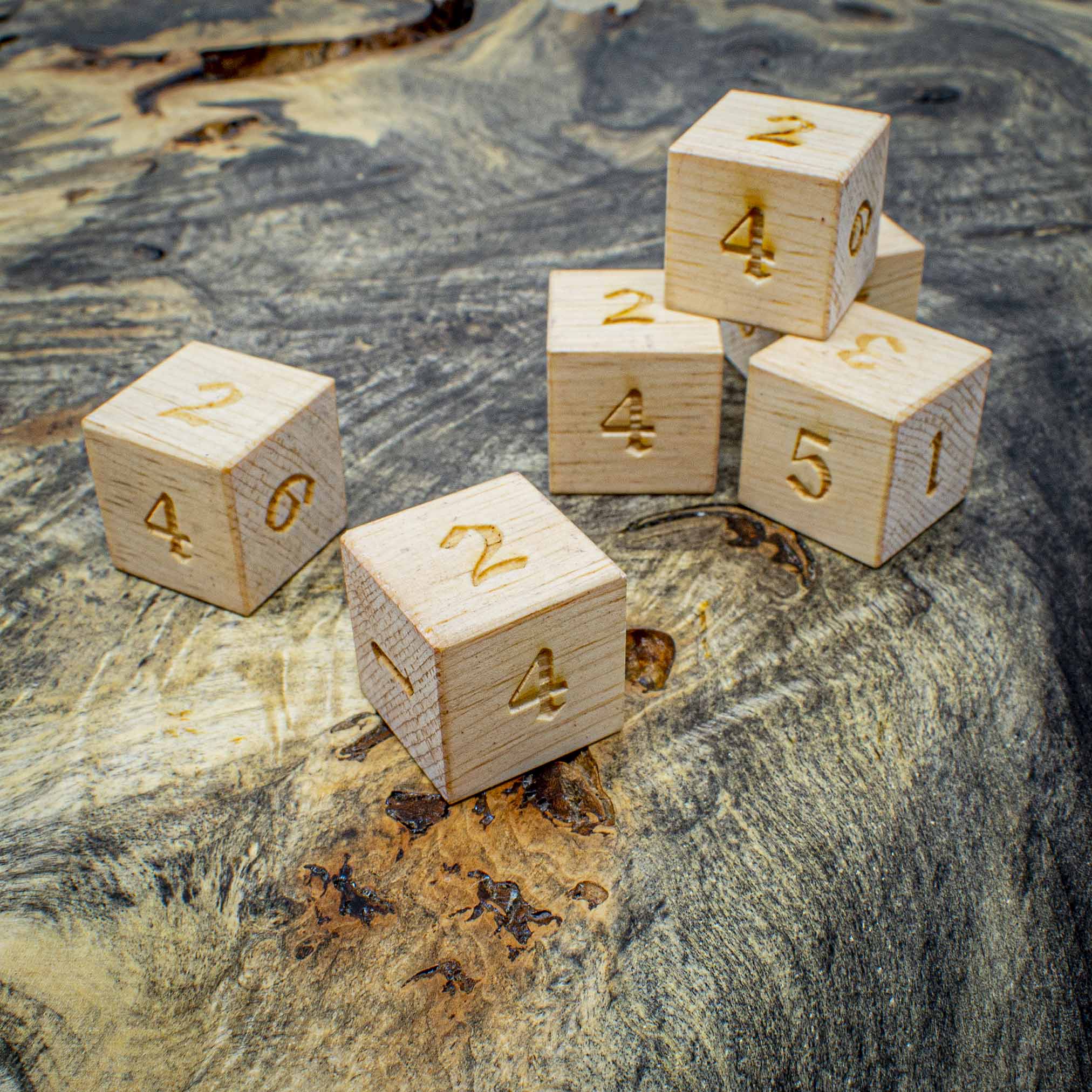 Bristle Cone Pine 6d6 Dice Set | Artisan Dice