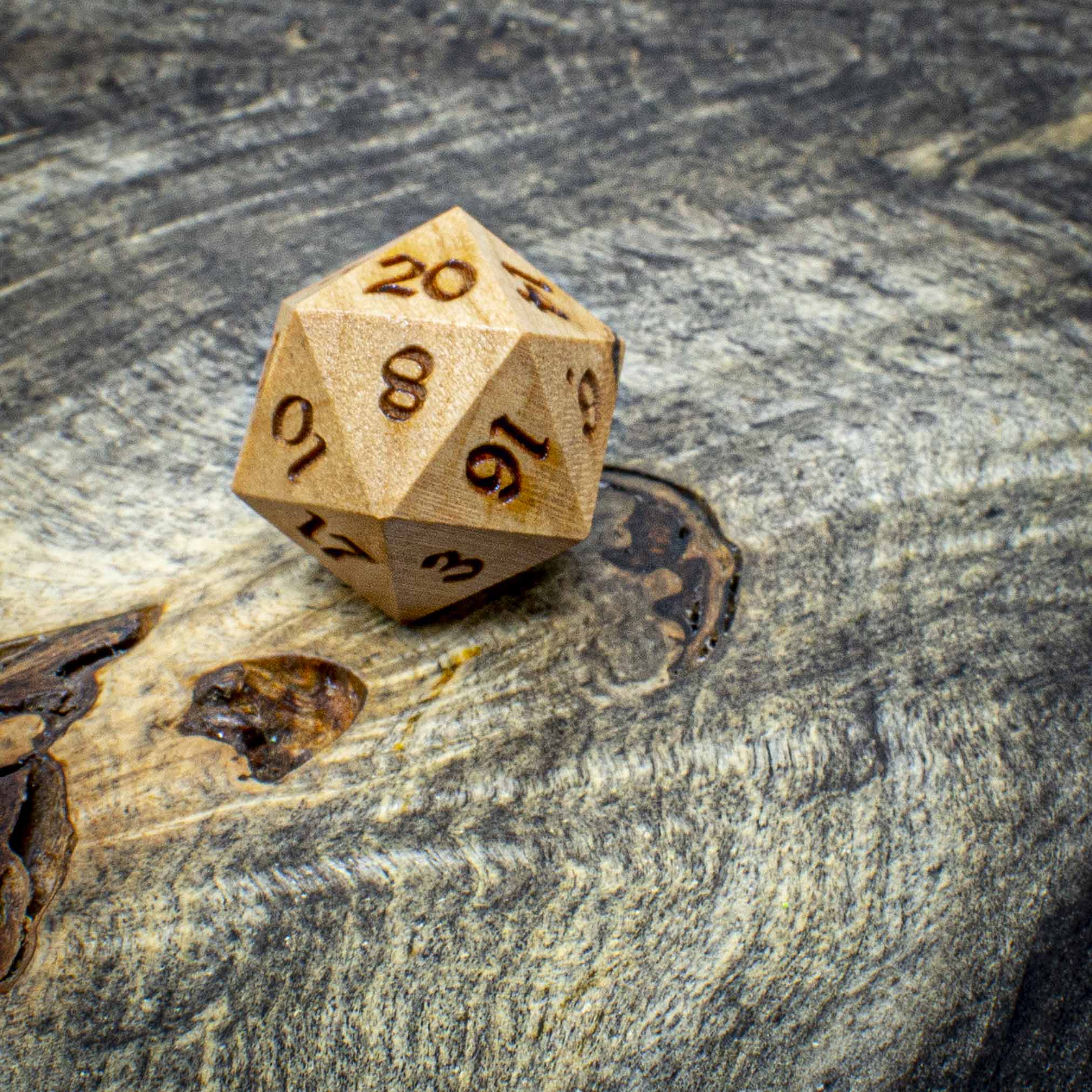 Cherry Twenty Sided Die (d20) | Artisan Dice