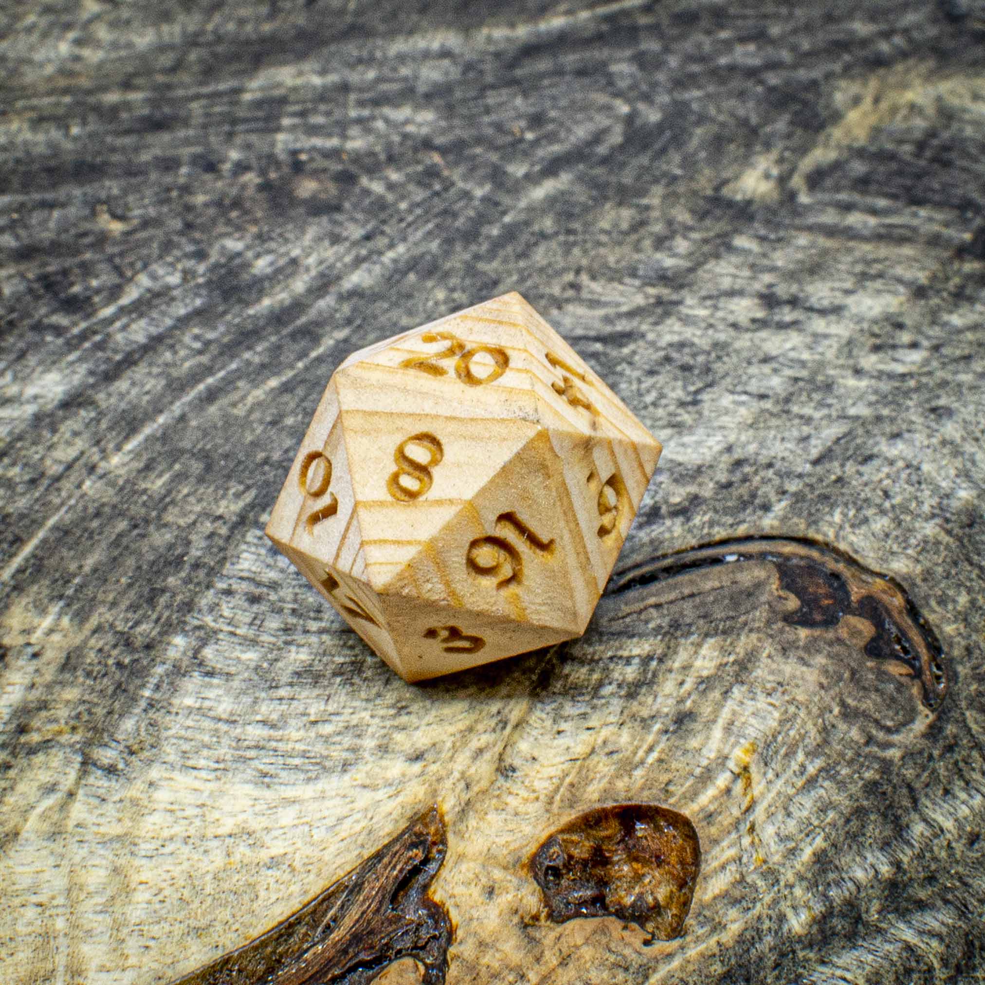 Cypress Twenty Sided Die (d20) | Artisan Dice