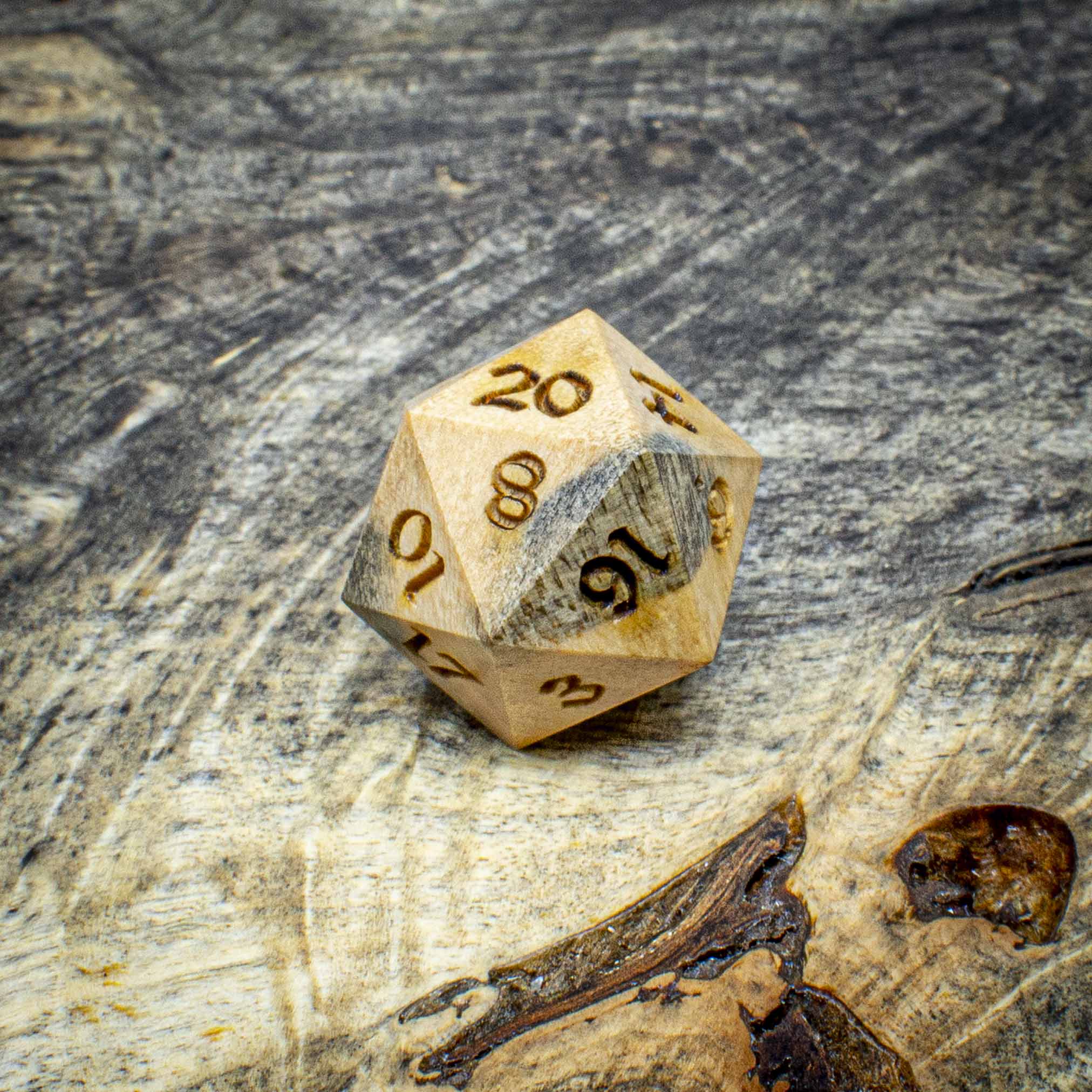 Norfolk Pine Twenty Sided Die (d20) | Artisan Dice