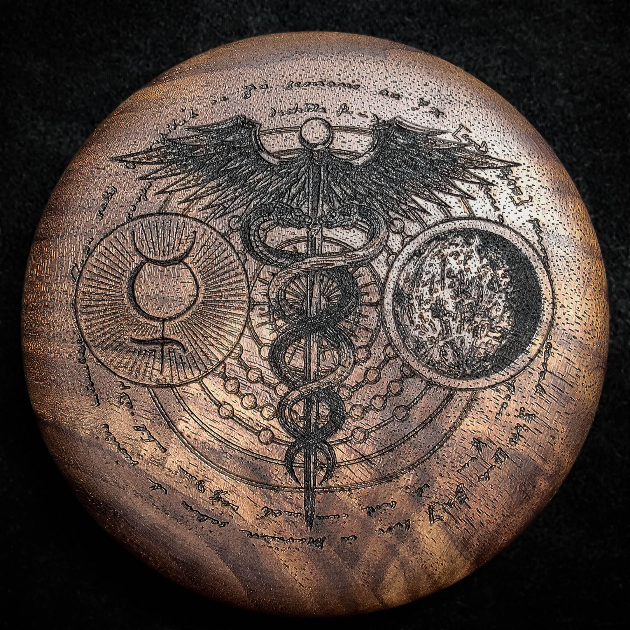 Mercurial Dragon Reliquary Engraving | Artisan Dice